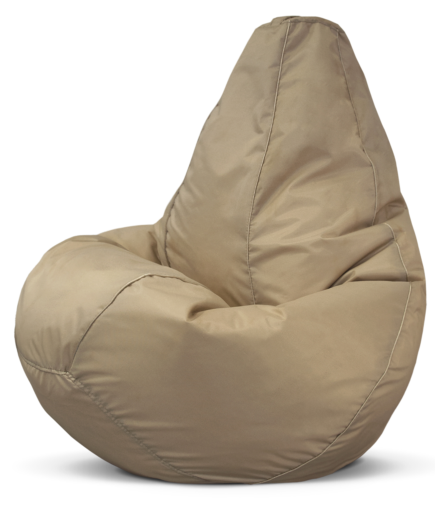 Кресло-мешок PUFLOVE Груша XL, бежевый оксфорд