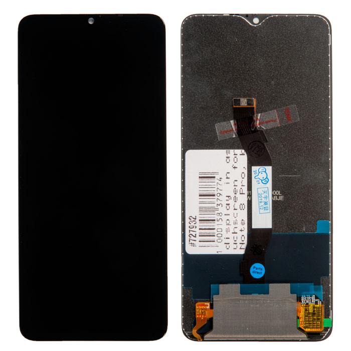 Дисплей Rocknparts с тачскрином для Xiaomi Redmi Note 8 Pro черный  lcd