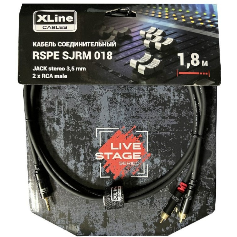 Кабель аудио 1xJack - 2xRCA Xline Cables RSPE SJRM018