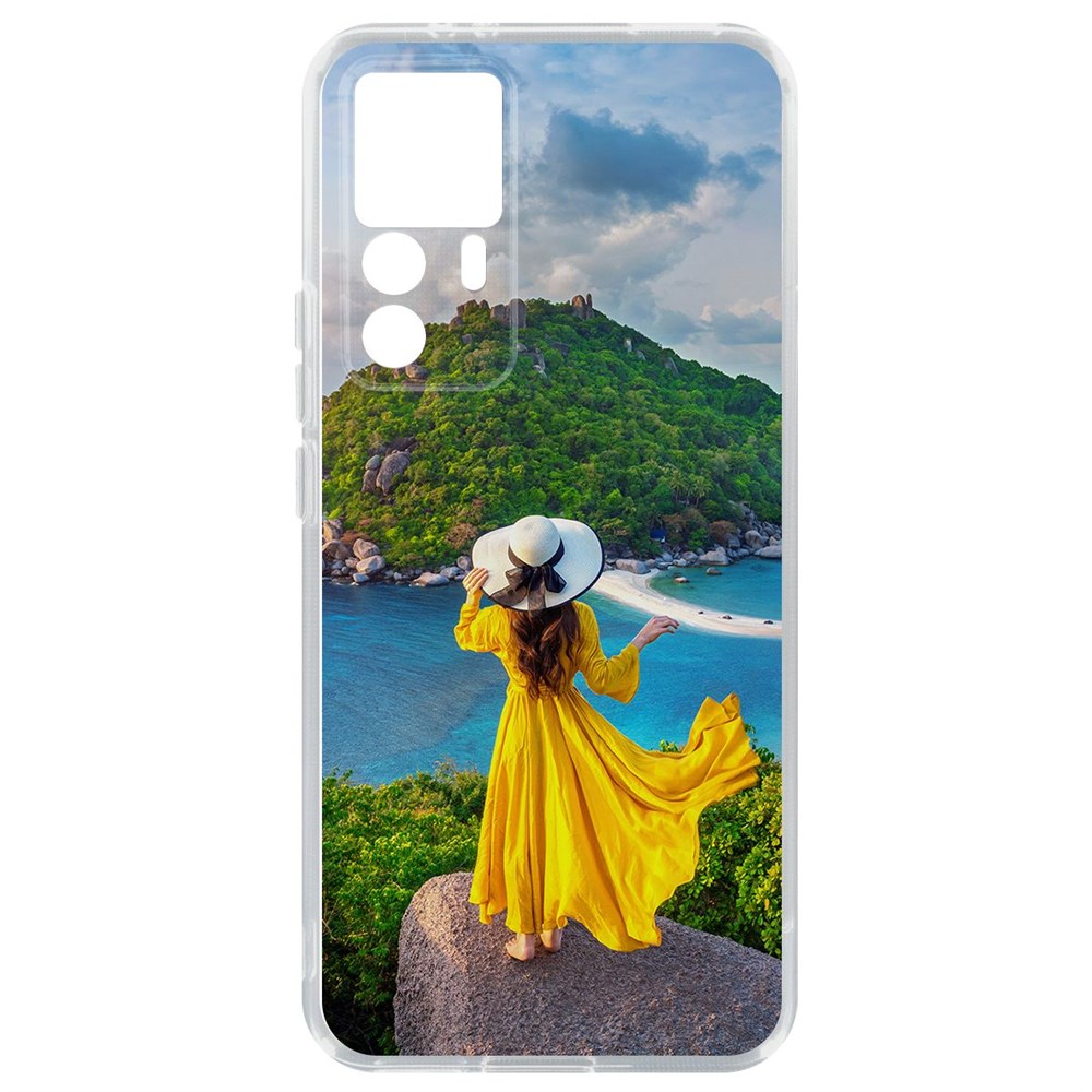 Чехол-накладка Кейс Платье летнее женское для Xiaomi 12T