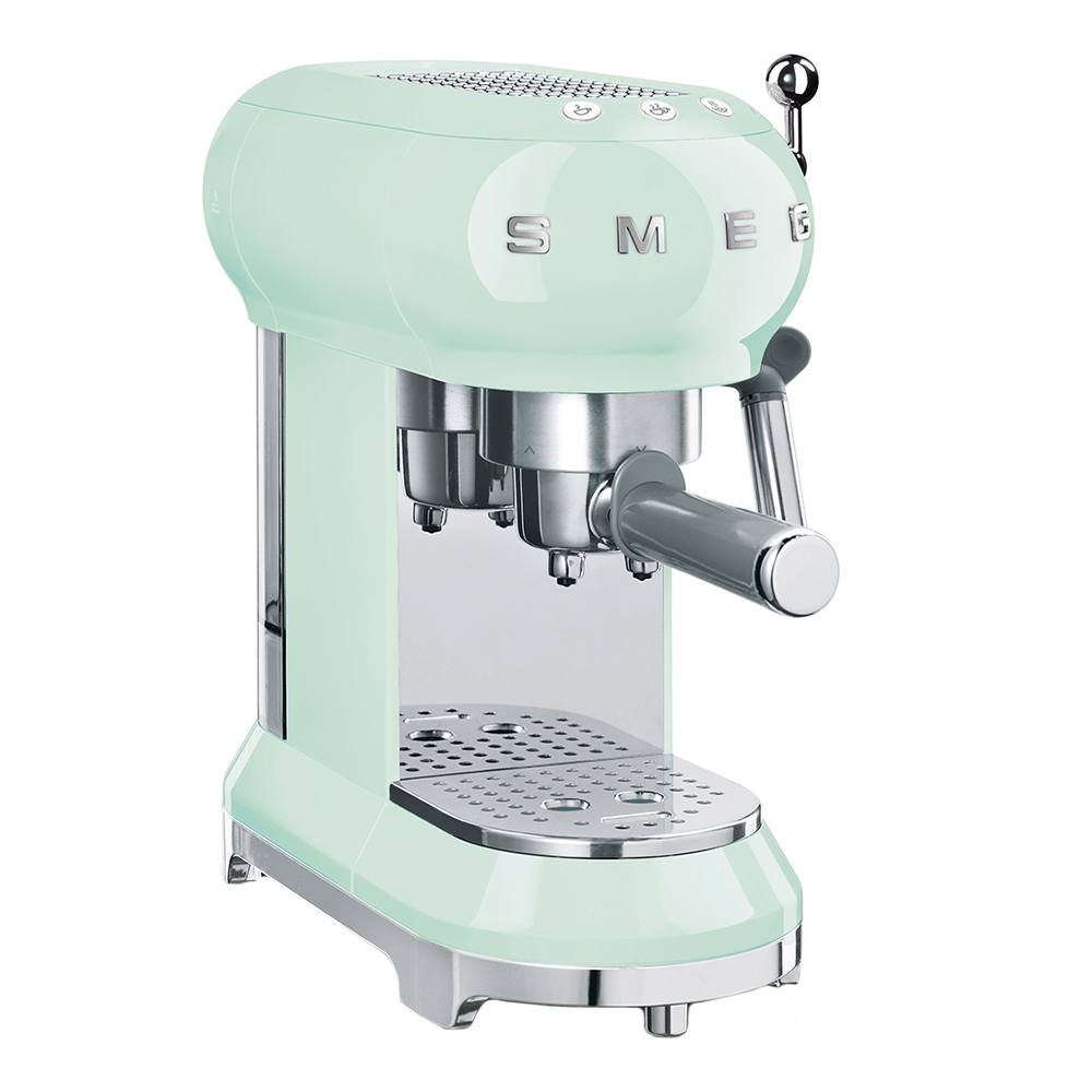 Кофеварка рожкового типа Smeg ECF01PGEU Green