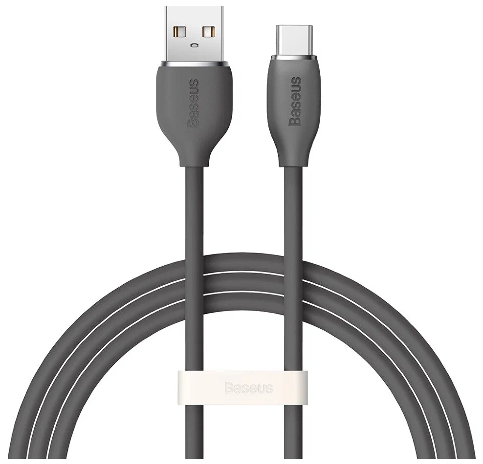 Кабель Baseus Jelly USB - USB Type-C 100W, 1.2 м, черный (CAGD010001)