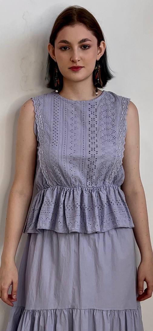 Блуза женская Ital 324 фиолетовая 44-46 RU