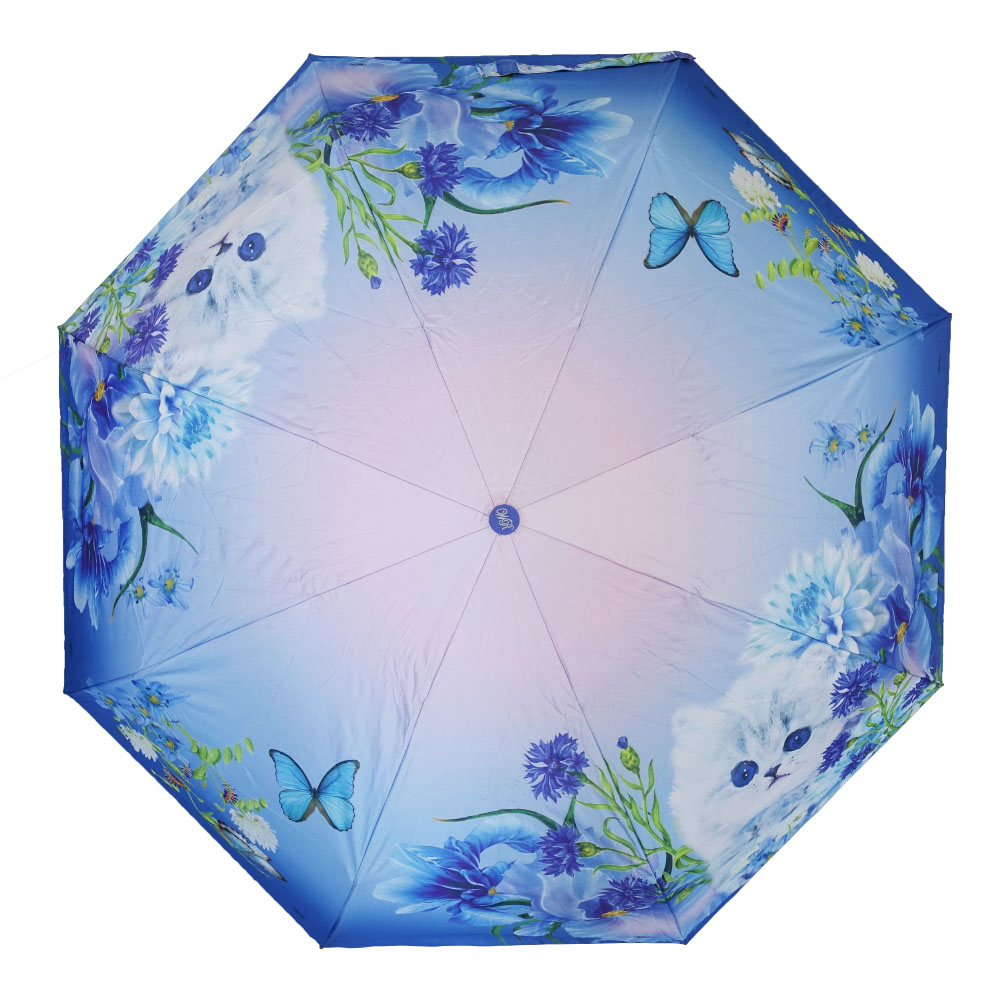 Зонт складной женский автоматический Wrapper Rain WR05390899 голубой