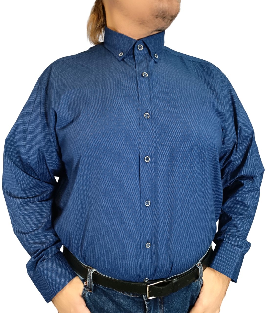 Рубашка мужская Castelli 163677 синяя 3XL