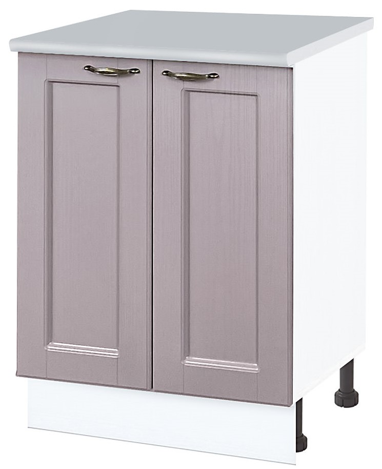 Кухонный напольный шкаф Нева 60 см. МДФ Лаванда (Н 600)