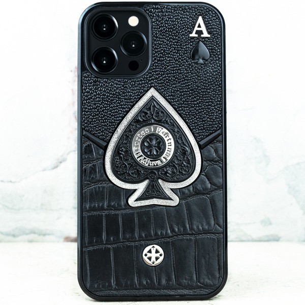 Чехол iPhone 14 Pro Max - Euphoria Ace of Spades LUX - Euphoria HM Premium