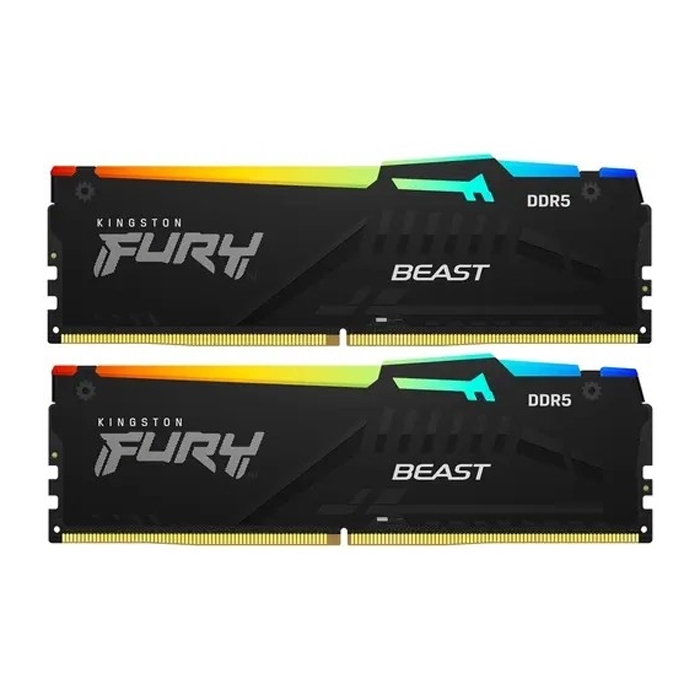 Оперативная память Kingston Fury Beast RGB (KF560C40BBAK2-16*) DDR5 2x8Gb 6000MHz