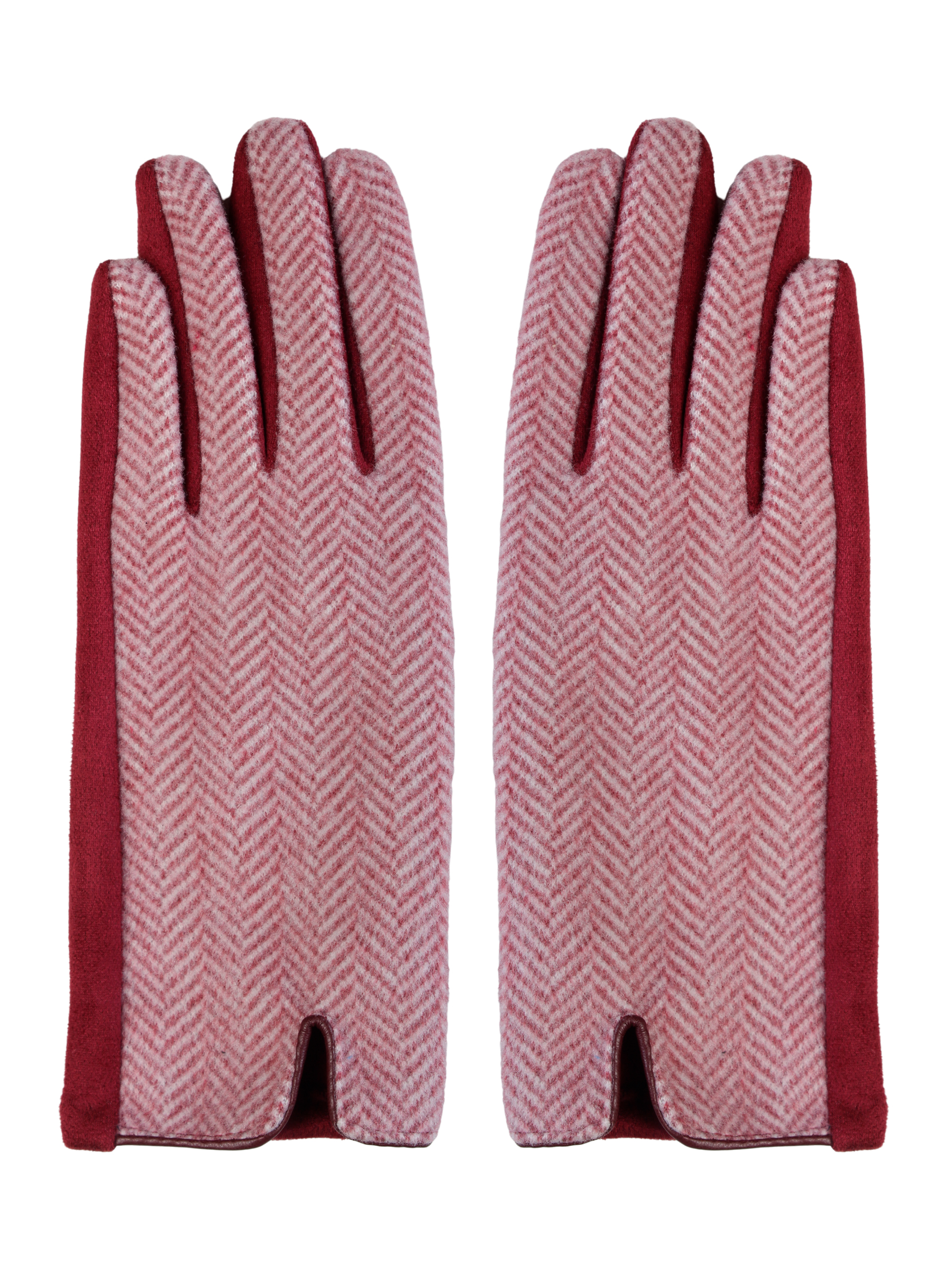 Перчатки женские Pretty Mania ZW-ANG166 бордовые, one size