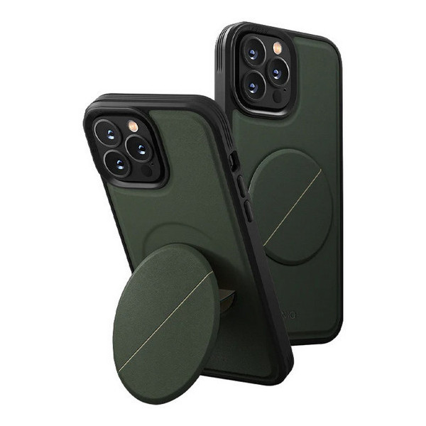 Чехол Uniq Novo with magnetic grip для iPhone 14 Pro Max, зеленый (Green)