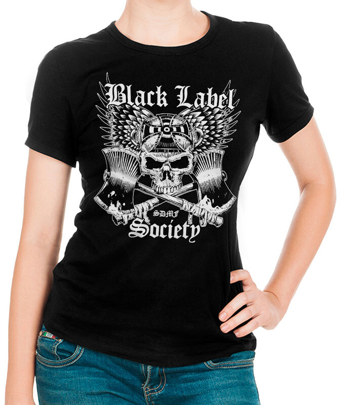 Футболка женская Design Heroes Black Label Society черная S