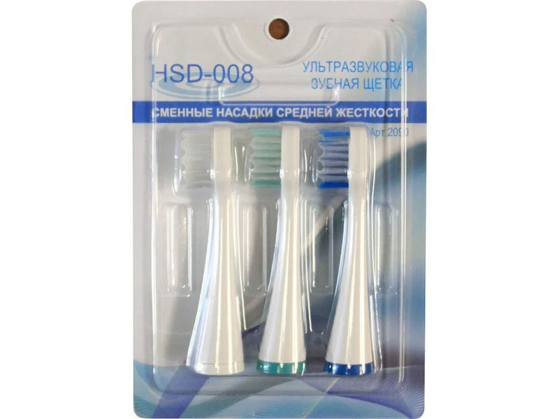 Насадки для электрической зубной щетки Donfeel средней жесткости 3шт 2090 для HSD-008