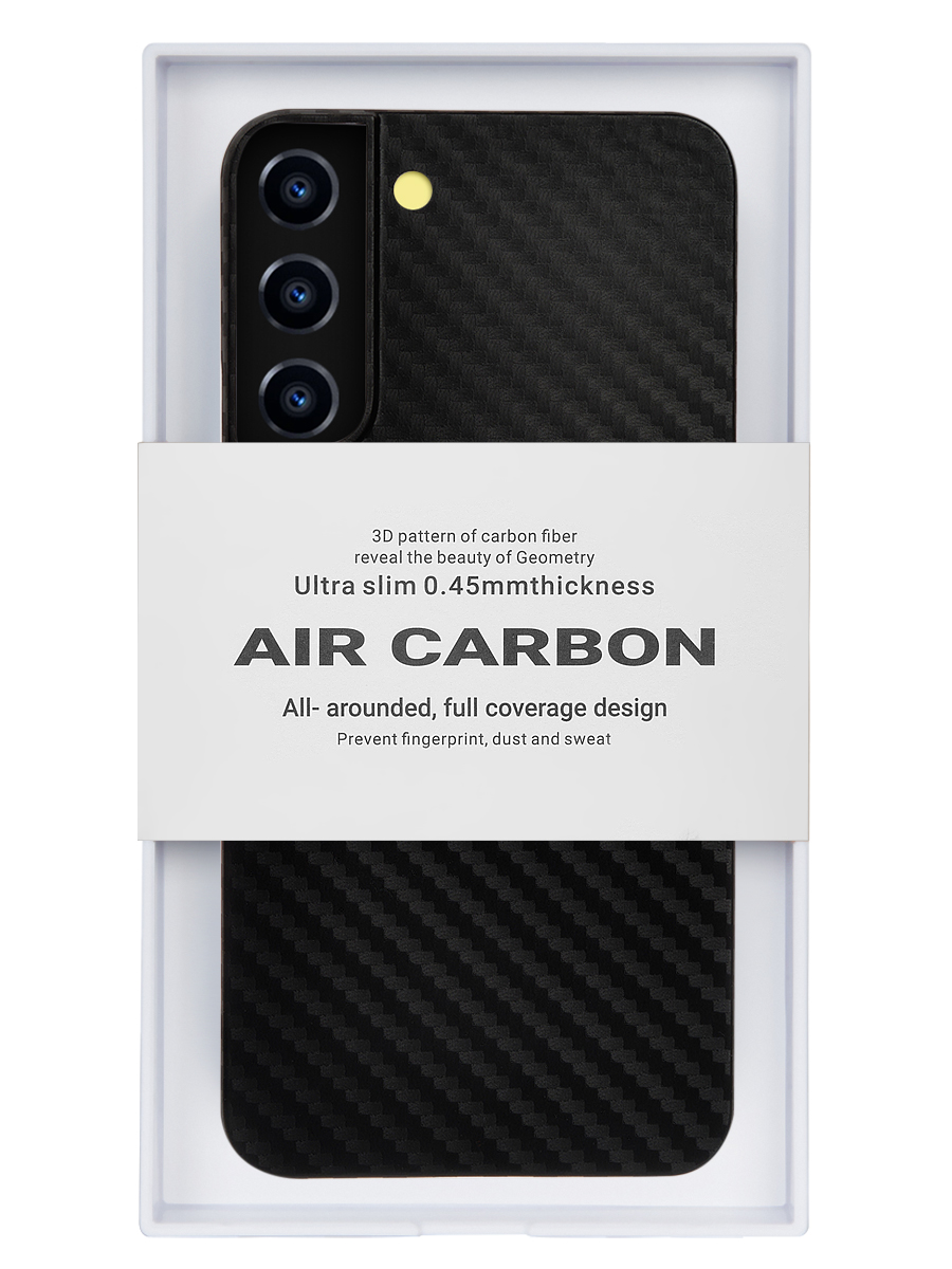 Чехол для Samsung Galaxy S22 Ultra AIR Carbon High Quality - Чёрный