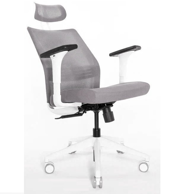 Кресло Falto SOUL-AUTOMATIC SOL01WAL/GY-GY, 2D, серый/белый