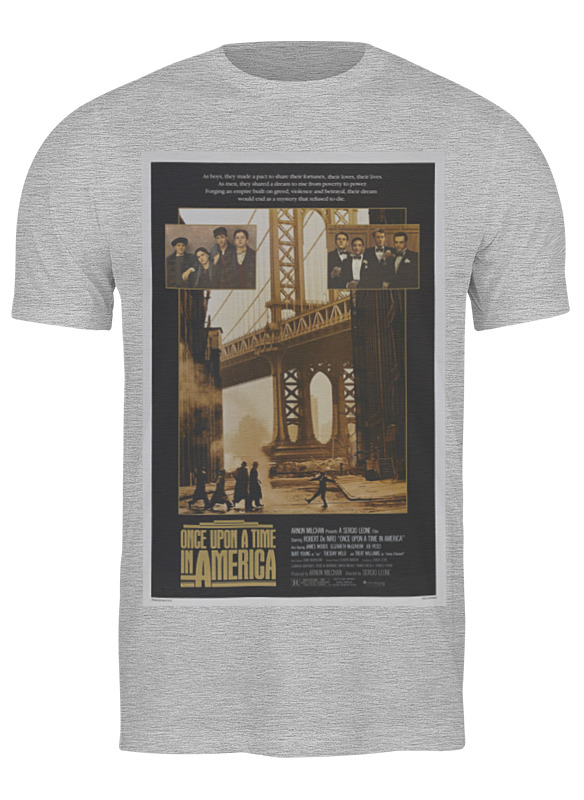 Футболка мужская Printio Once upon a time in america / однажды в америке серая XL