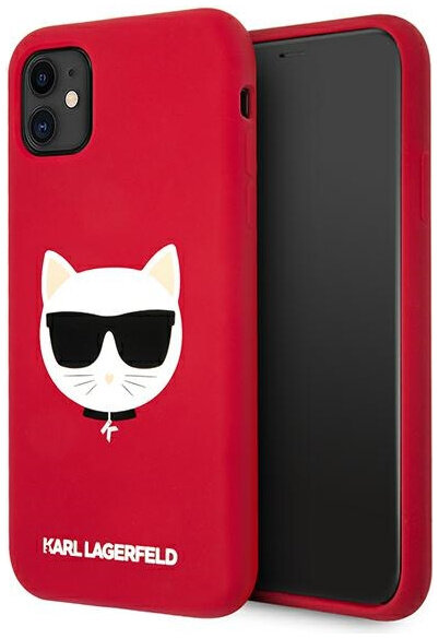 Чехол CG Mobile Karl Lagerfeld Liquid silicone Choupette Hard для iPhone 11 Красный