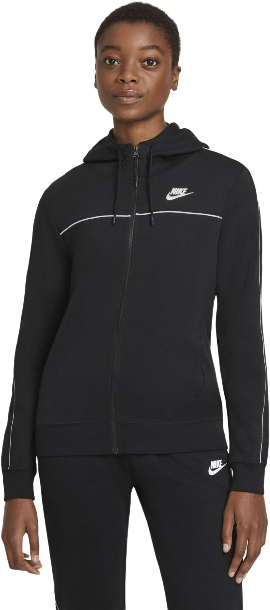 Толстовка женская Nike W Sportswear Millennium Full-Zip Hoodie черная XS