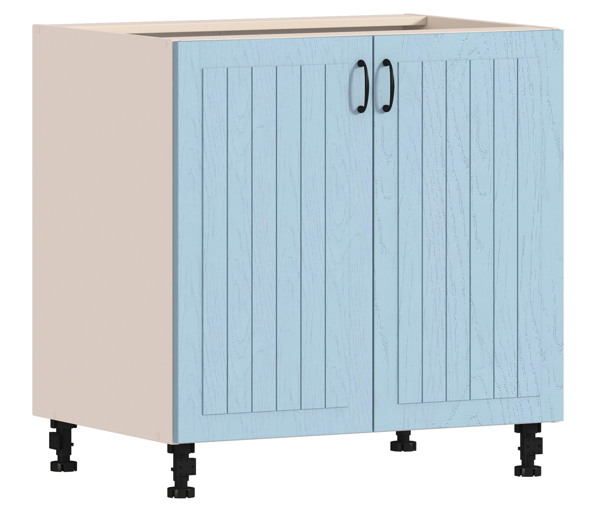 Регина РС-80 Шкаф-стол с двумя фасадами Песочный/Голубой21