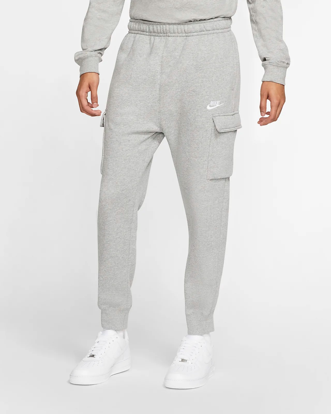 Спортивные брюки мужские Nike M Sportswear Club Fleece Cargo Pants серые S
