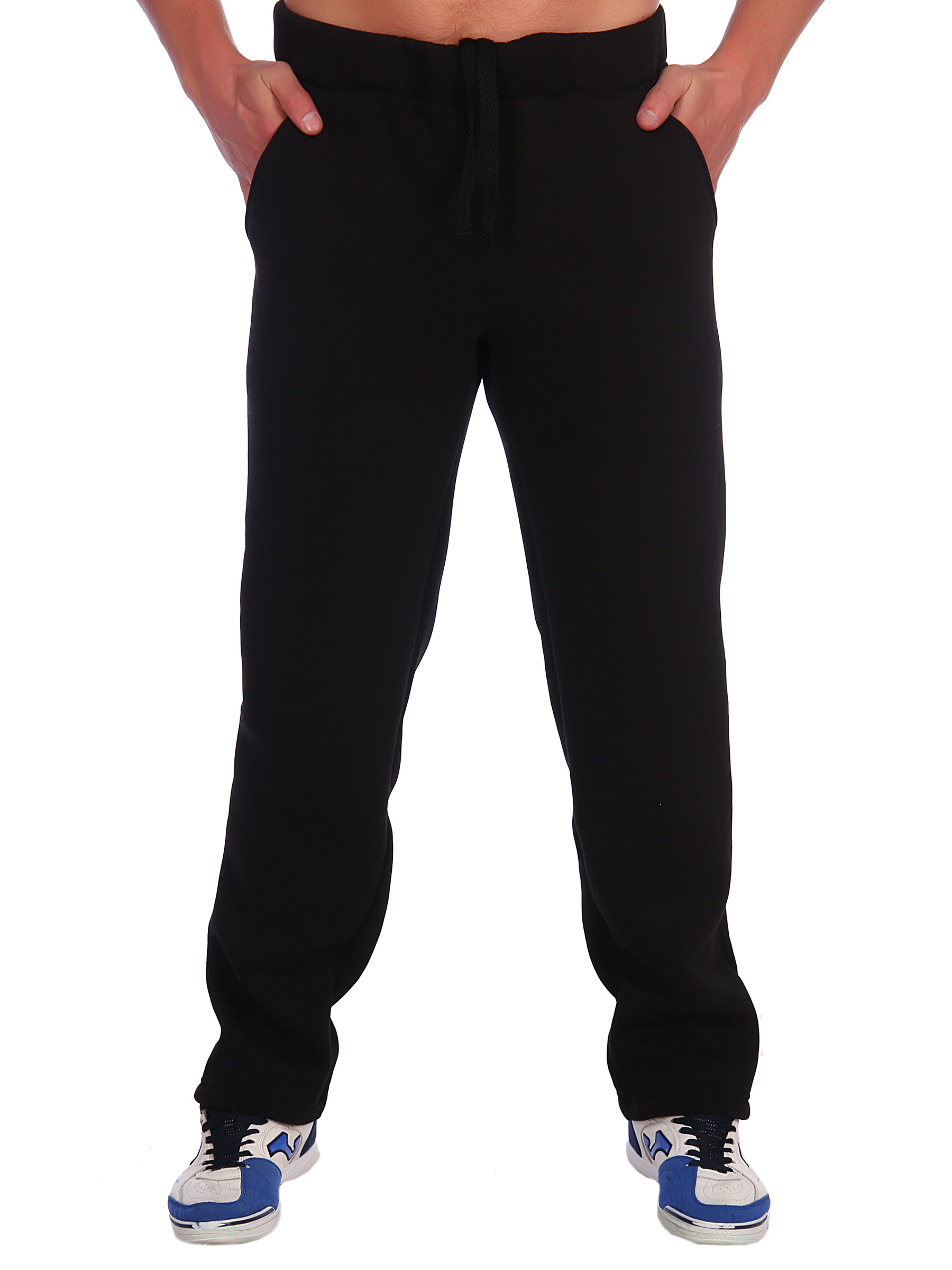 Спортивные брюки мужские ИвГрадТрикотаж Б168 Lackost черные 48 RU