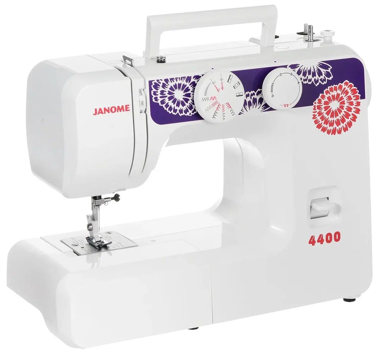 Швейная машина Janome 4400 белый, фиолетовый