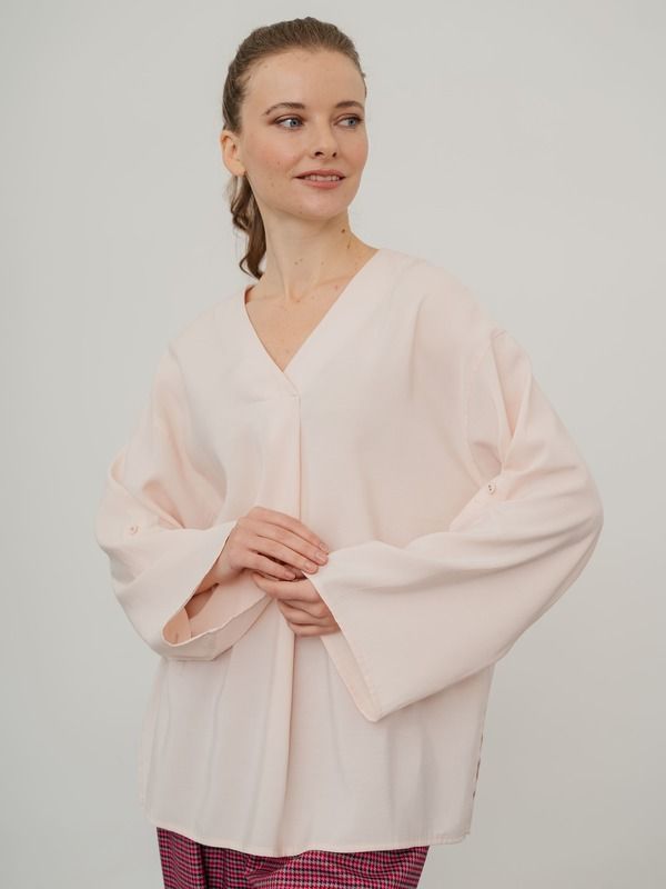 Блуза женская Модный дом Виктории Тишиной Маса розовая L
