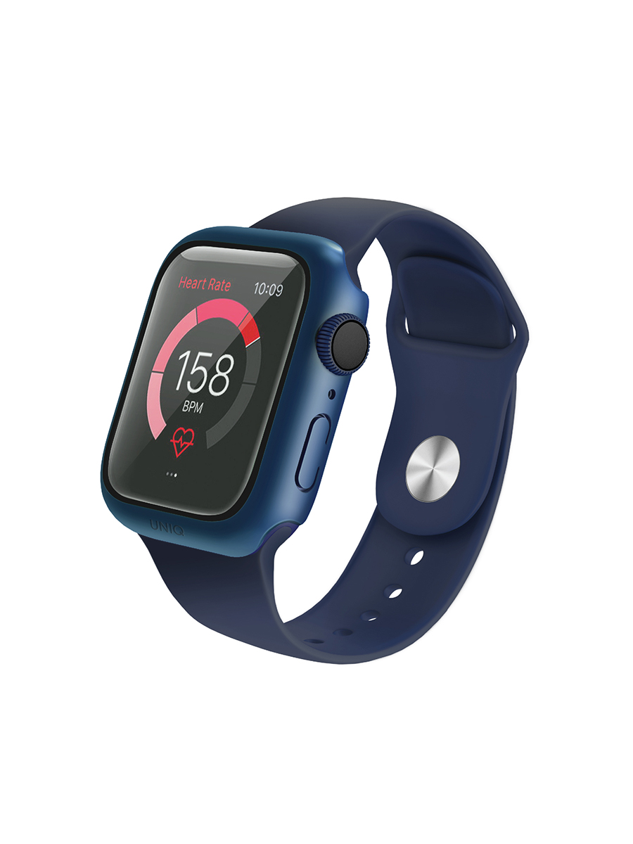 Чехол Uniq для Apple Watch 40 mm Nautic +9H glass Water-resistant IP68 Blue