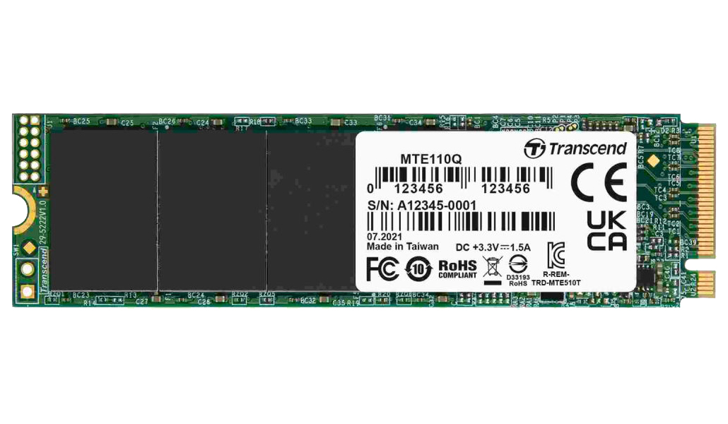 SSD накопитель Transcend 110Q M.2 2280 500 ГБ (TS500GMTE110Q)