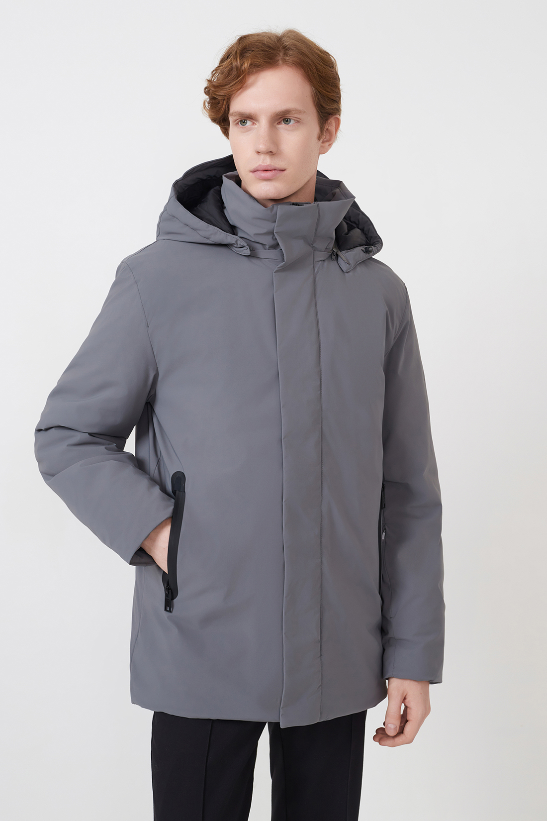 Зимняя куртка мужская Baon B5323513 серая L