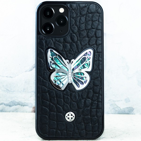 Чехол iPhone 14 Pro - Euphoria HM Butterfly miniCROC - Euphoria HM Premium