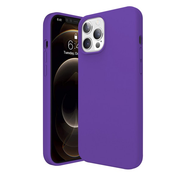 Чехол Krutoff Silicone Case для iPhone 12 Pro Max (purple)