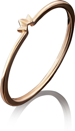 Кольцо из красного золота р. 17,5 PLATINA jewelry 01-4770-00-000-1110-02