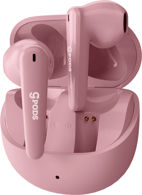 Беспроводные Bluetooth-наушники CaseGuru CGpods Allure с микрофоном Pink