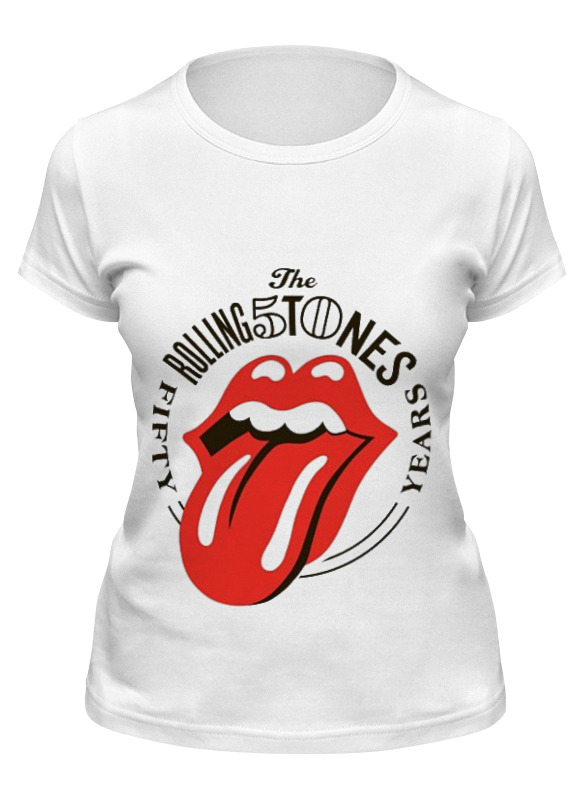 Футболка женская Printio The rolling stones белая XL