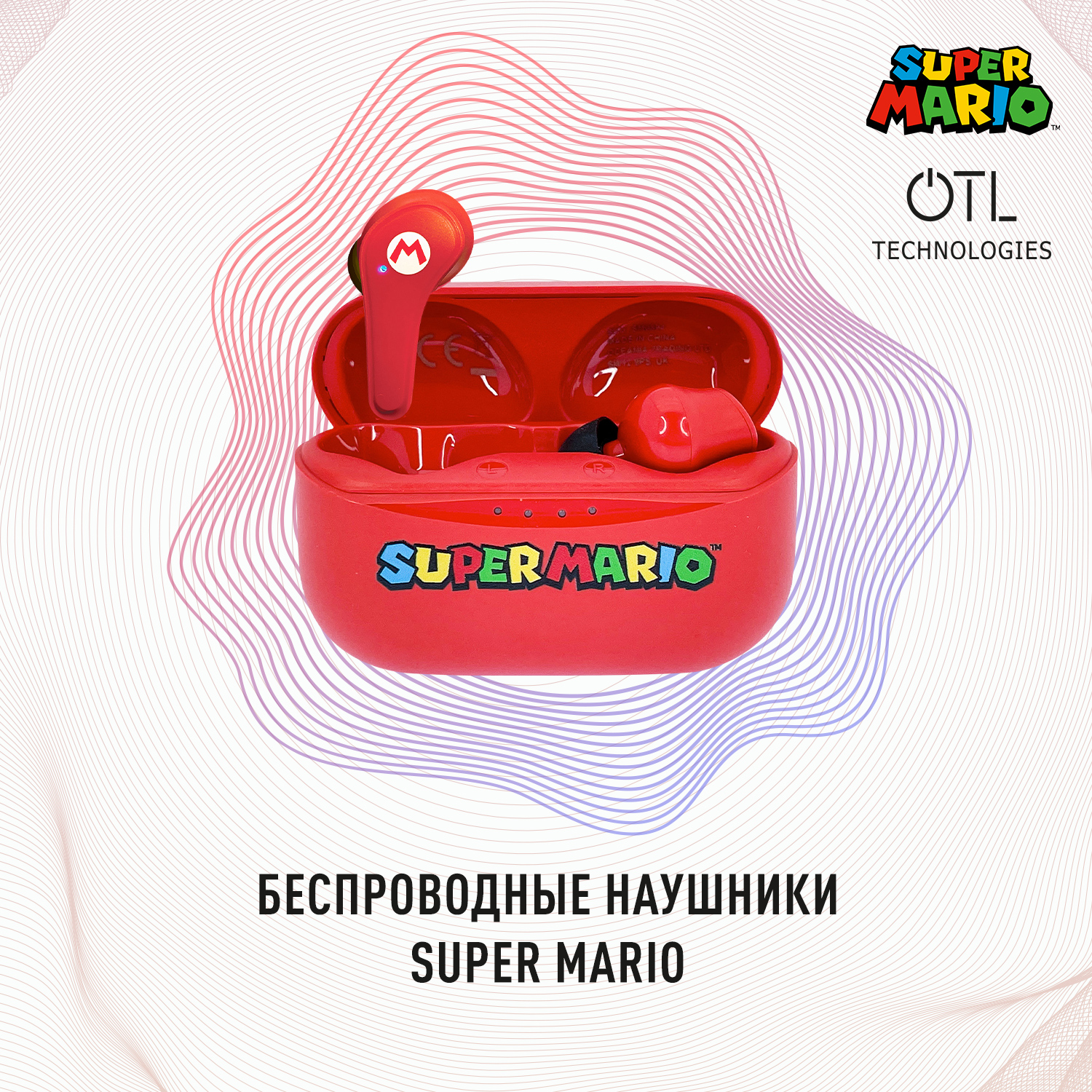 Беспроводные наушники OTL Technologies Mario Red Red (41000010677)