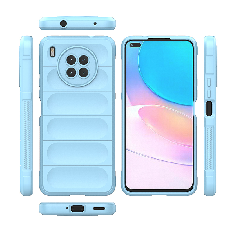 Противоударный чехол Flexible Case для Huawei Nova 8i (голубой)