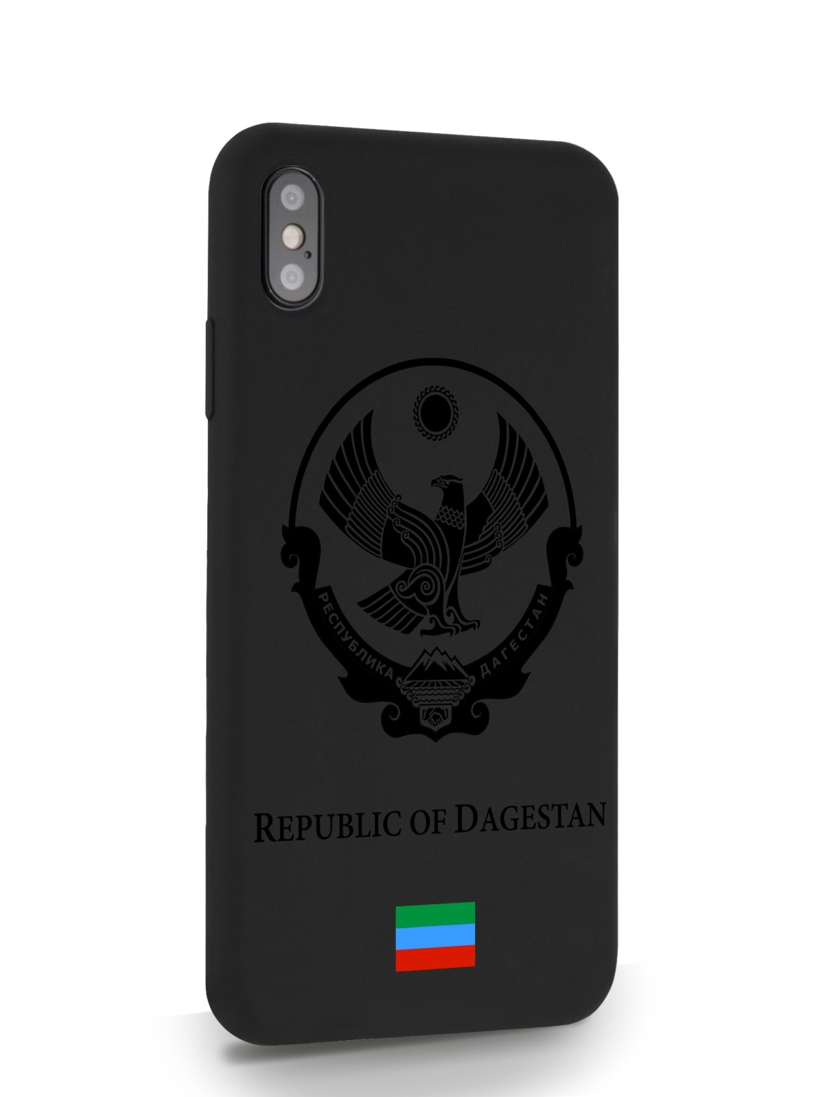 Черный SignumCase для iPhone XS Max Черный лаковый Герб Дагестана черный