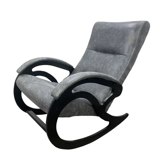 Кресло-качалка Solarius Классика из кожзама, серый