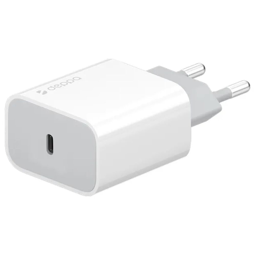 Сетевое зарядное устройство Deppa Power Delivery 20Вт USB Type-C белый (11424)
