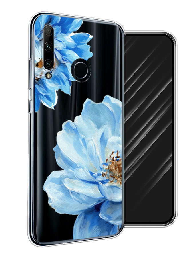 Чехол Awog  на Honor 10i "Синие ирисы"