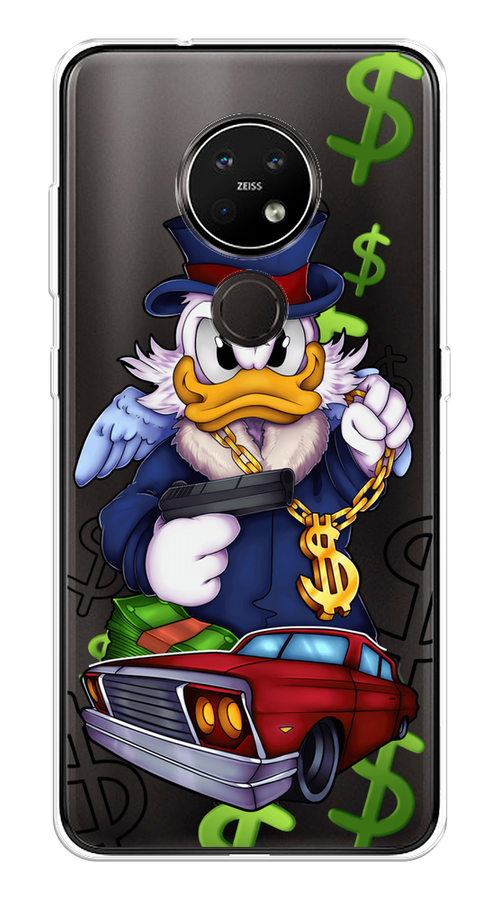 Чехол на Nokia 6.2 "Scrooge McDuck with a Gold Chain"