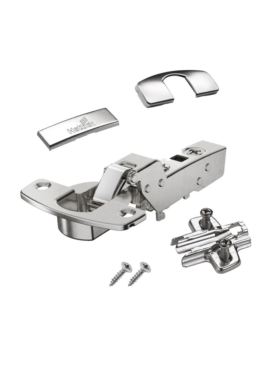 Комплект петли мебельной HETTICH Sensys 8631I, цвет никель