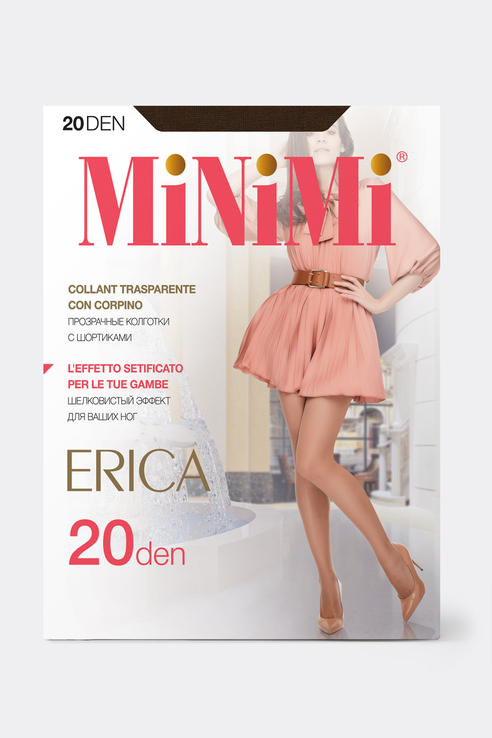 Колготки женские Minimi Basic ERICA 20 Cappuccino коричневые 4