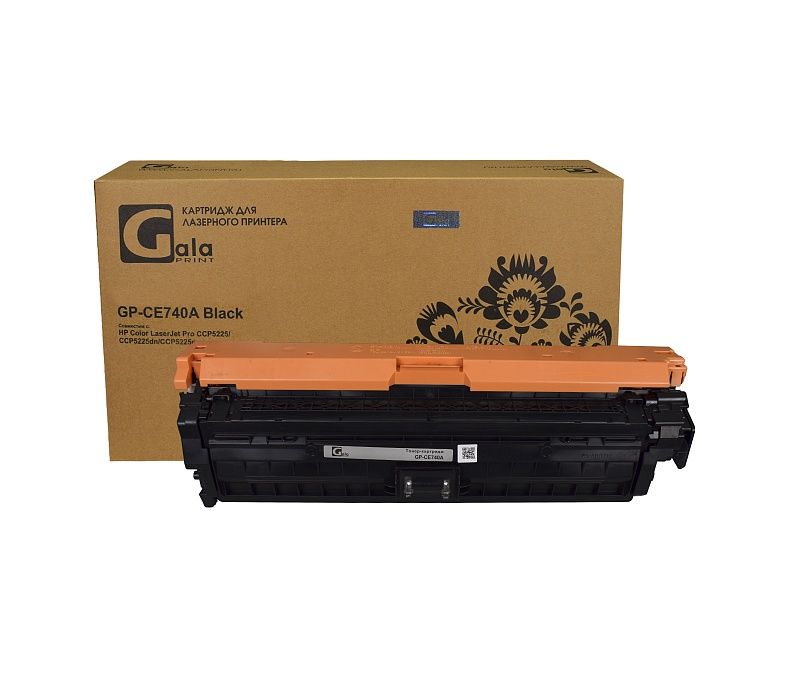 Тонер-картридж GalaPrint CE740A GP-CE740A для лазерного принтера HP, черный