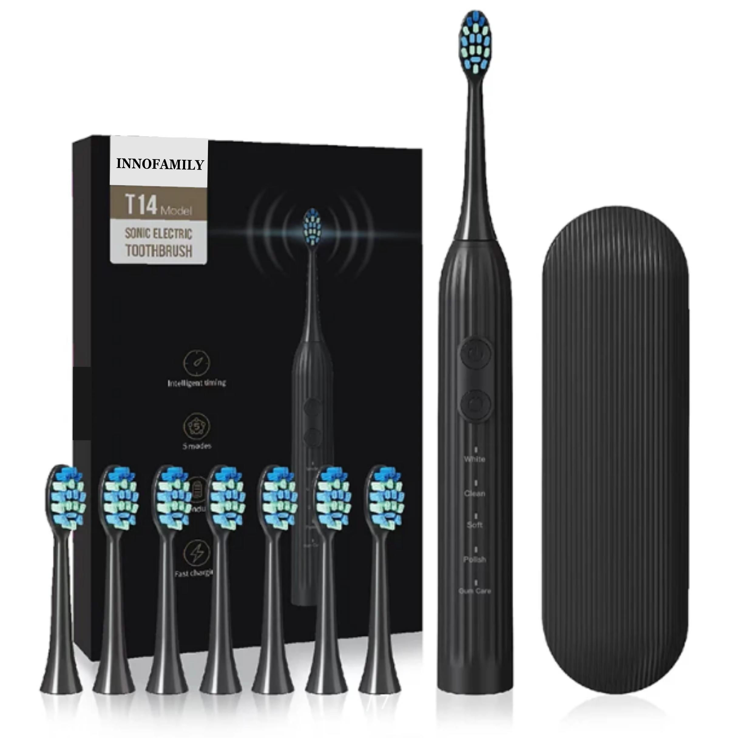 Электрическая зубная щетка SONIC TOOTHBRUSH T14 черный