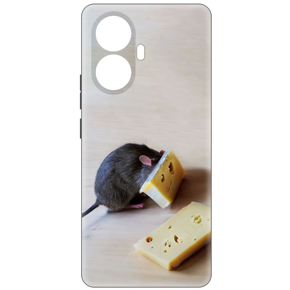 Чехол-накладка Софт Мышь и сыр для Realme 10 Pro+