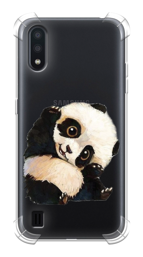 Чехол Awog на Samsung Galaxy A01 "Большеглазая панда"