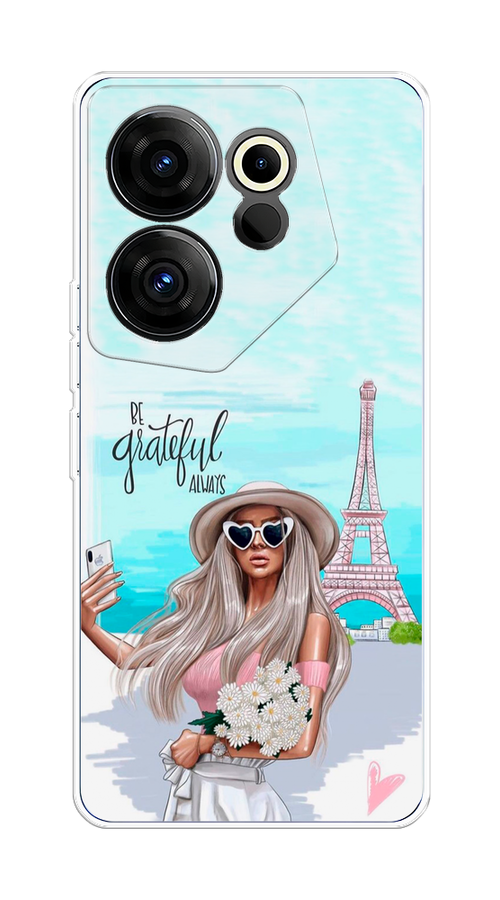 Чехол на Tecno Camon 20 Premier "Селфи Париж"