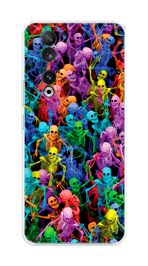 Чехол на Honor 90 "Вечеринка скелетов"