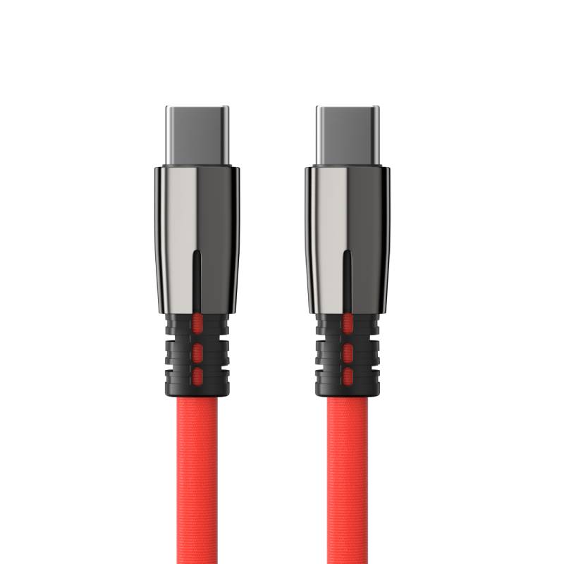 Кабель USB Type-C -USB Type-C Accesstyle CC50-F100LED 1 м красный